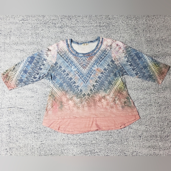 ONE WORLD | Tops | One World 34 Sleeve Top | Poshmark